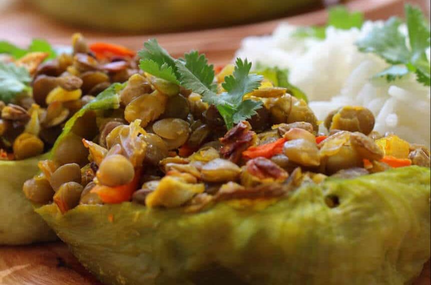 Caigua rellena - EligeVeg